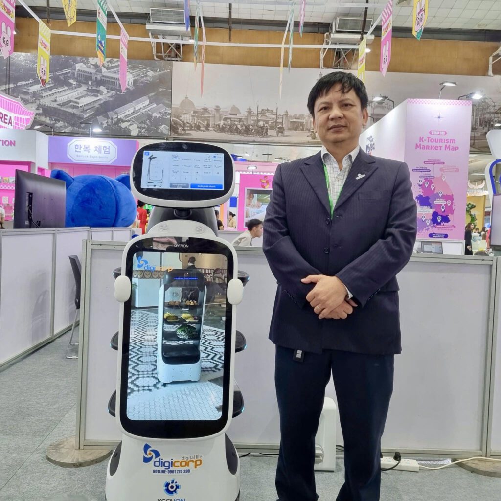 DIGICORP GIỚI THIỆU GIẢI PHÁP ROBOT PHỤC VỤ KHÁCH SẠN, NHÀ HÀNG TẠI TRIỂN LÃM VITA 2025 - DigiCorp